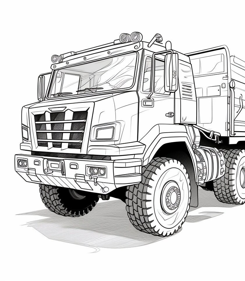 RC Car Coloring Page: Custom Digital Children's Drawing Book ...