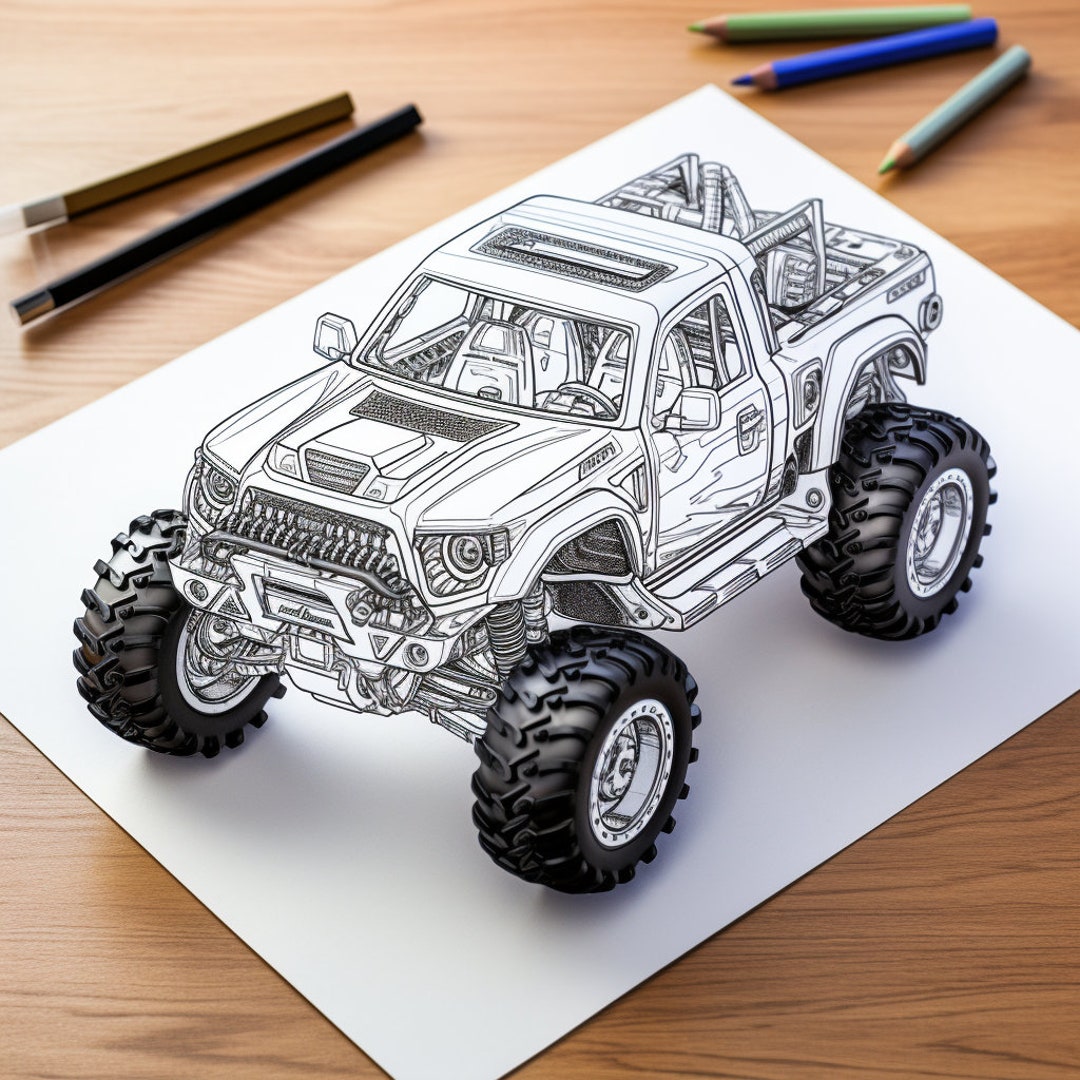 RC Crawler Coloring Pages Digital Download for Children Fun and ...
