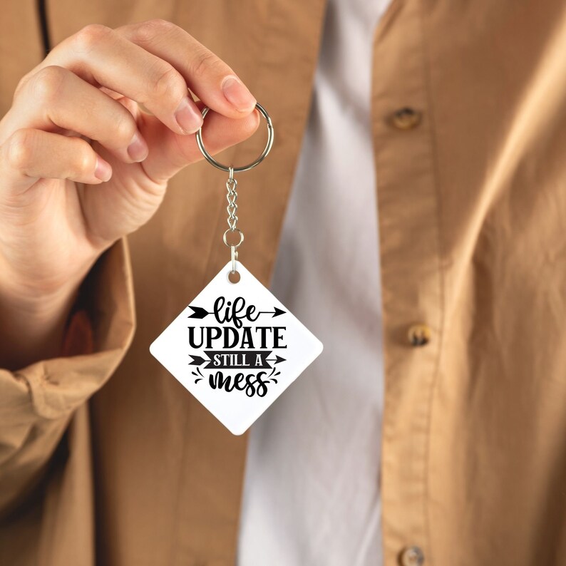 Funny Sarcastic Keychain Svg Bundle, 50 Unique Designs, Files for ...