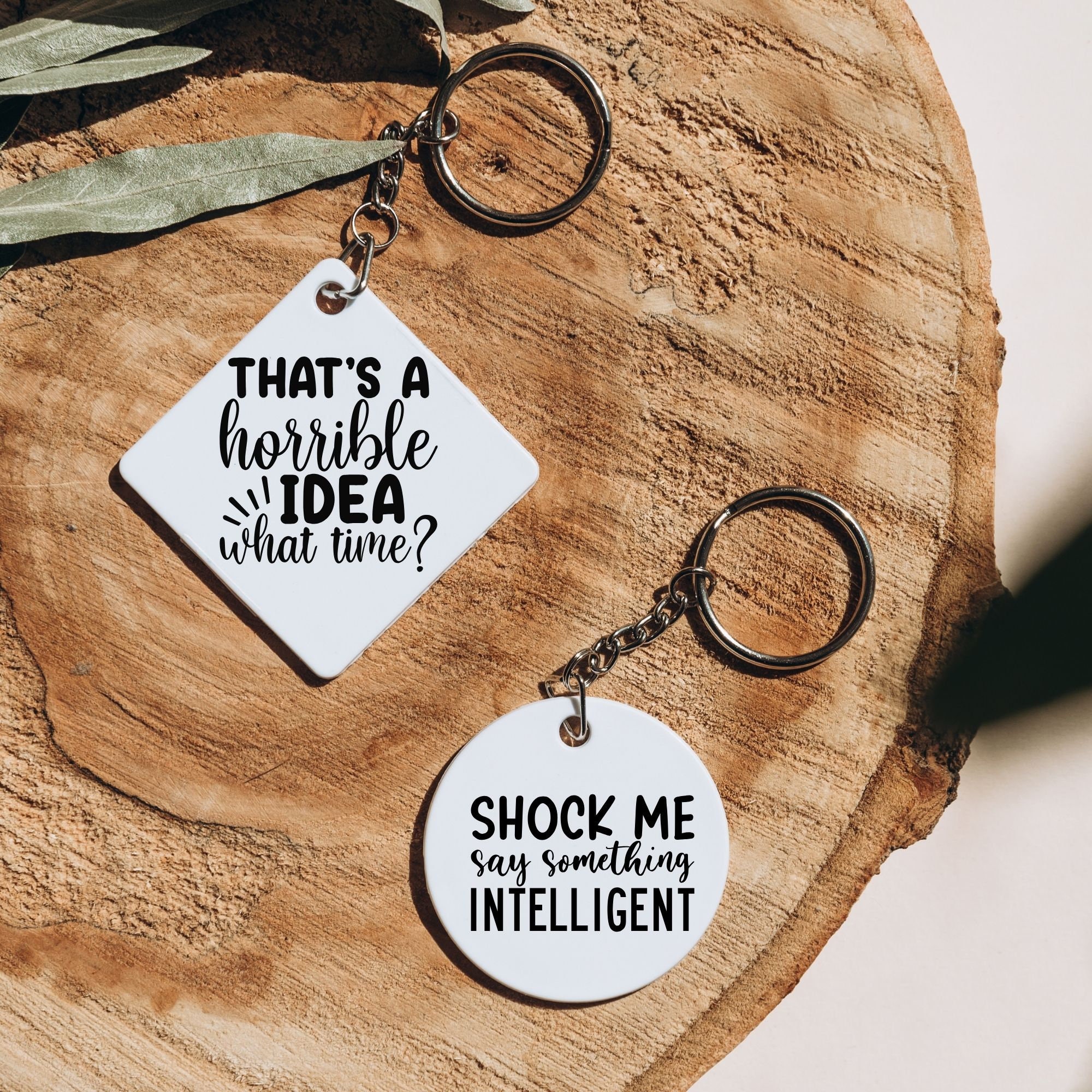 Funny Sarcastic Keychain Svg Bundle, 50 Unique Designs, Files for ...