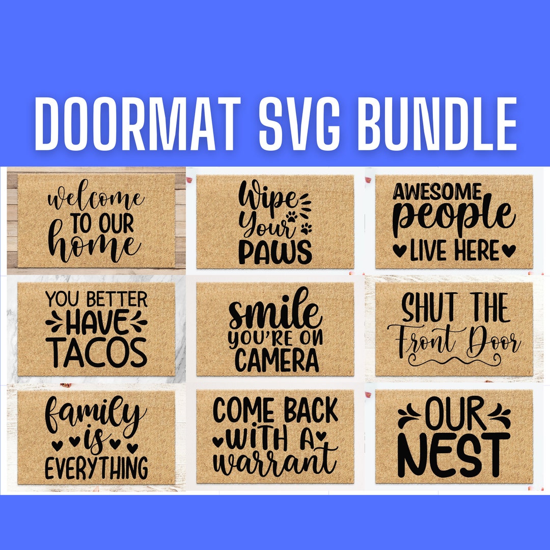 Welcome Mat Svg, Funny Doormat Svg Bundle, 20 Designs, Files for Cricut ...