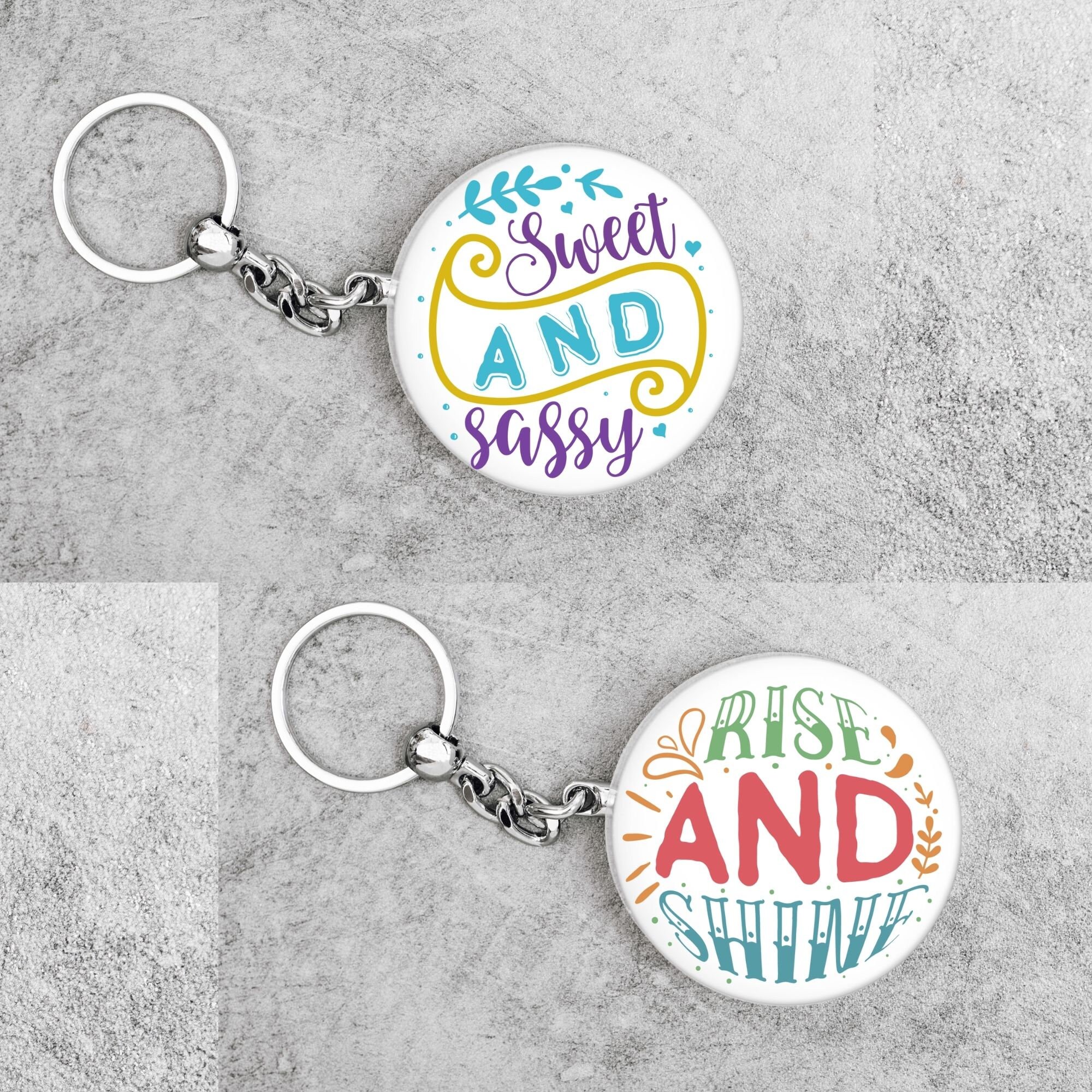 Funny Sarcastic Keychain Svg Bundle, 50 Unique Designs, Files for ...