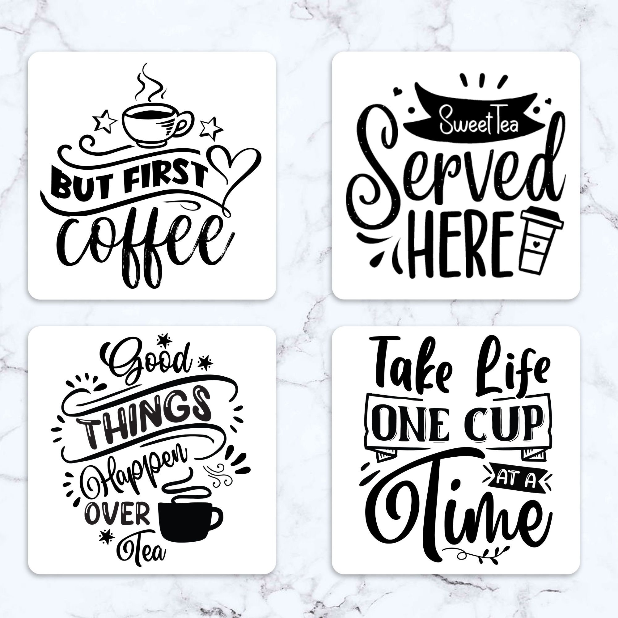 Funny Drink Coaster Svg Bundle, 80 Coaster Designs, Files for Cricut ...