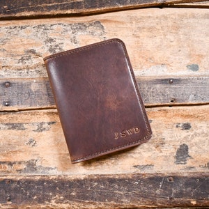 The Aviator- Handmade Horween Leather Pilot Travel Wallet, Personalized ...