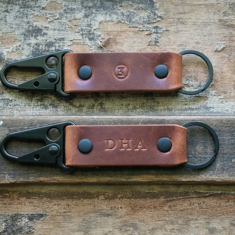 Monogrammed Leather - Etsy