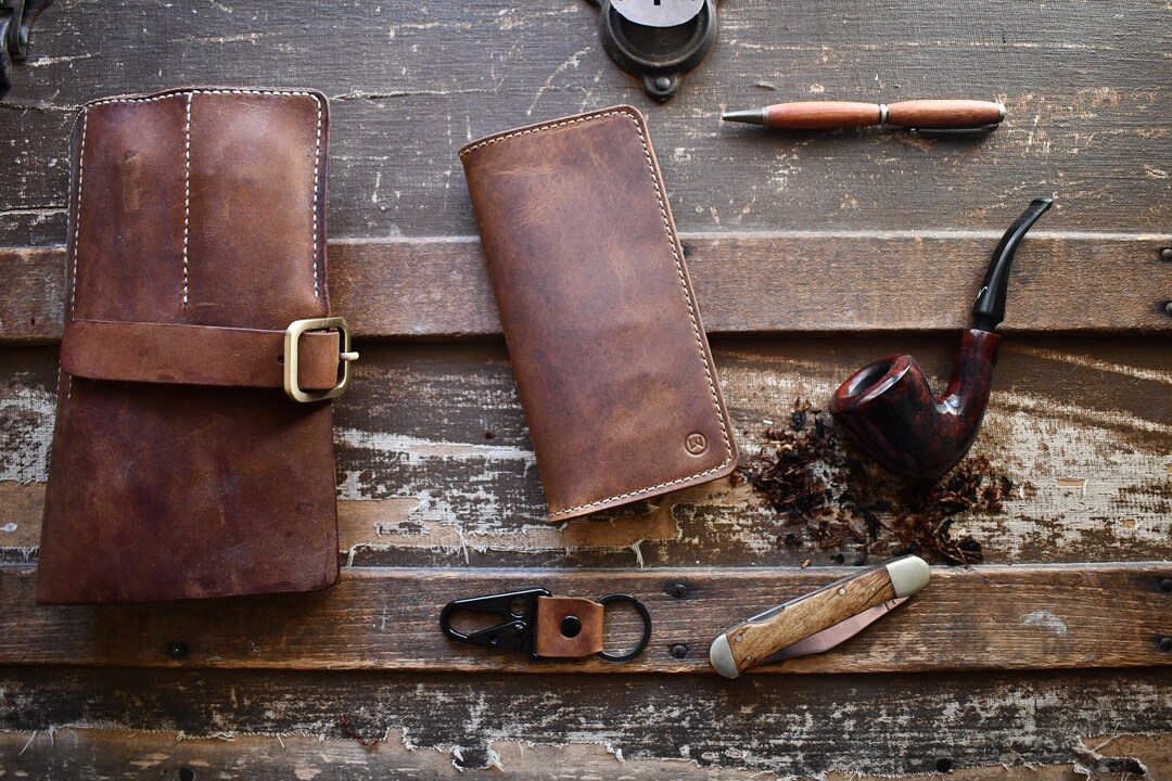 Randolph Roper American Bison Roper Wallet, Handmade Full Grain Bison ...