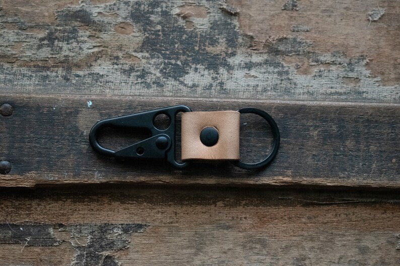 Leather Clip Keychain Handmade Leather Keychain EDC - Etsy