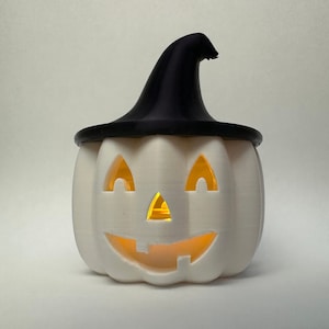 Halloween 3D Printed Jack O' Lantern Pumpkin With Light up Face for ...