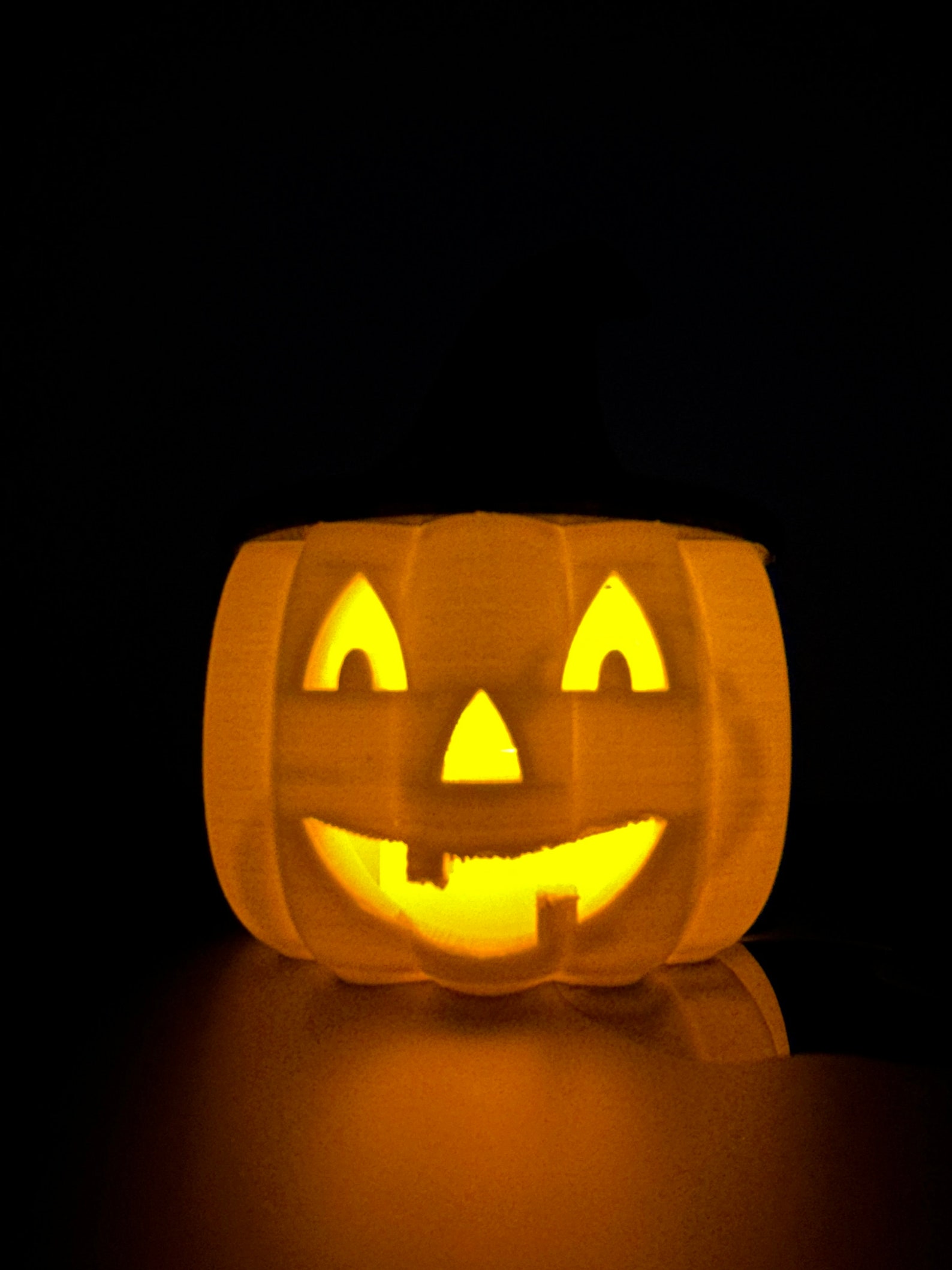 Halloween 3D Printed Jack O' Lantern Pumpkin With Light up Face for ...