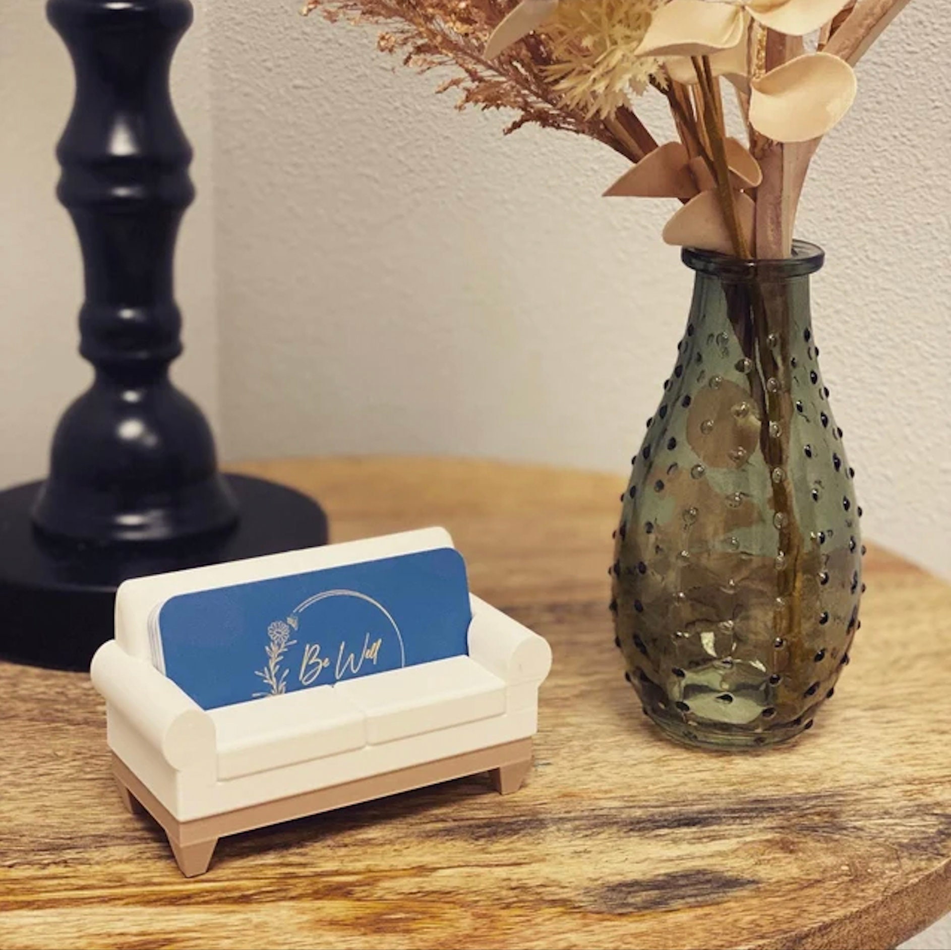 Couch/sofa Business Card Holder Loyalty Punch Card Stand Custom Colors ...