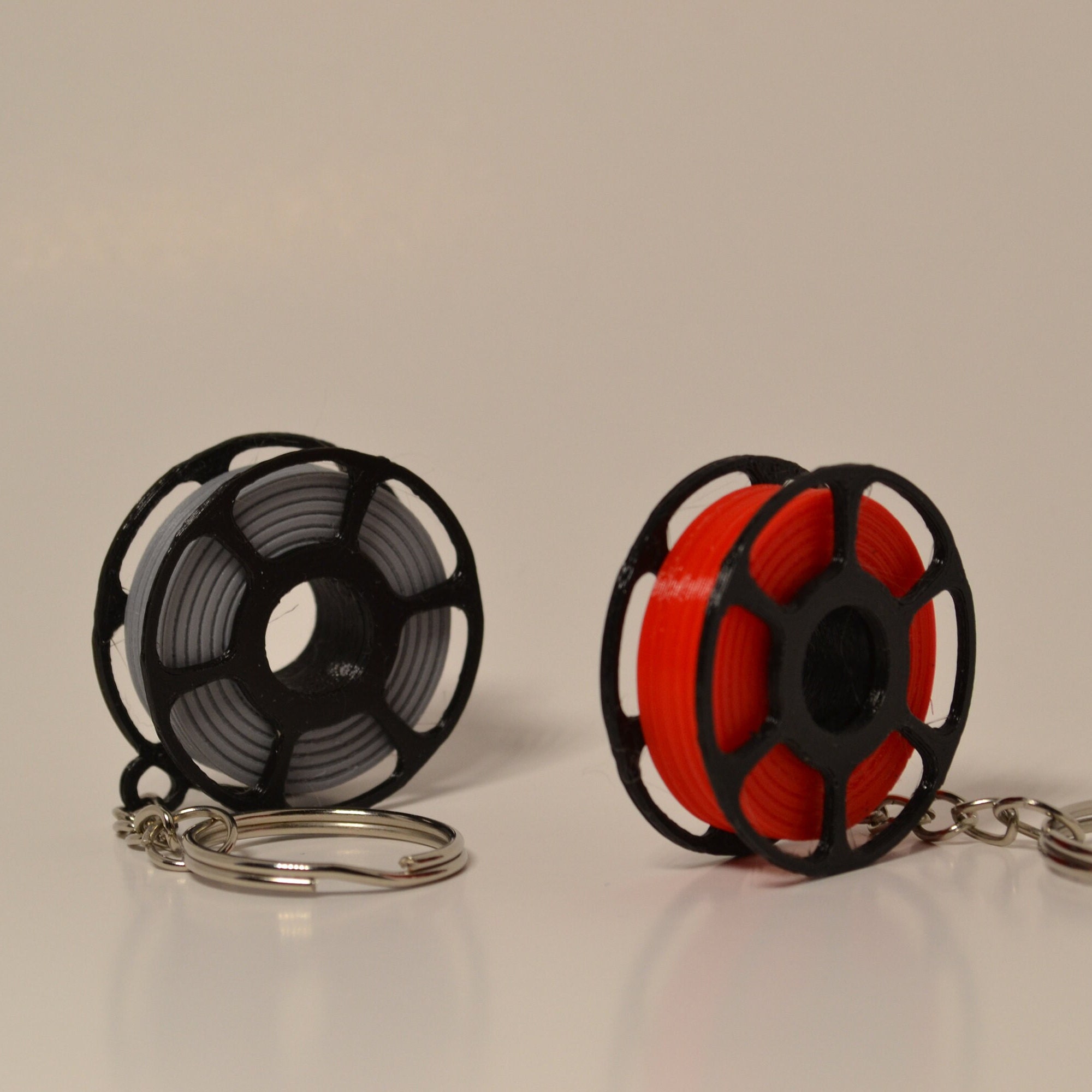 TWO PACK 3D Printer Filament Keychain - (3D Printed) - Etsy