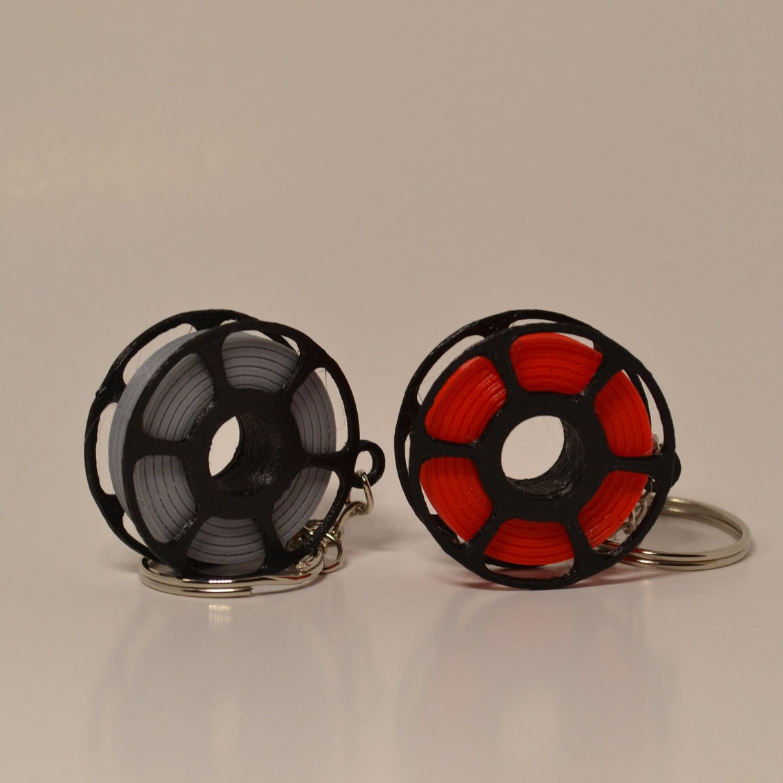 TWO PACK 3D Printer Filament Keychain - (3D Printed) - Etsy
