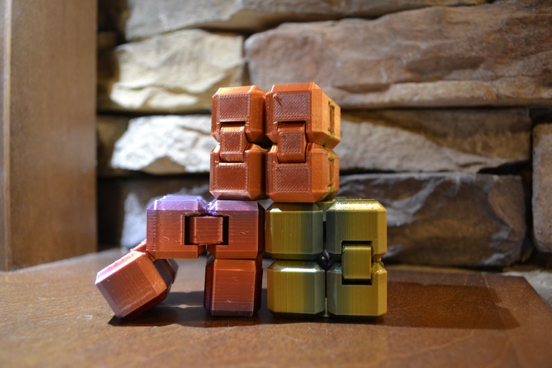 Infinity Cube 3D Print 3D Printed Fidget Toy Desk Fidget - Etsy