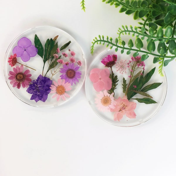 Resin Flower Coaster - Etsy