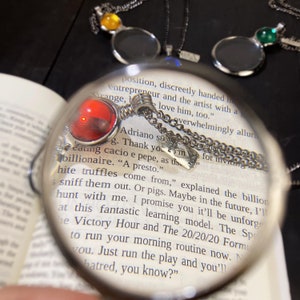 Unique Vintage Magnifying Glass Necklace 10X Magnifier Pendant Necklace ...