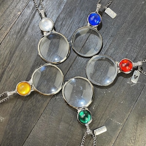 Unique Vintage Magnifying Glass Necklace 10X Magnifier Pendant Necklace ...