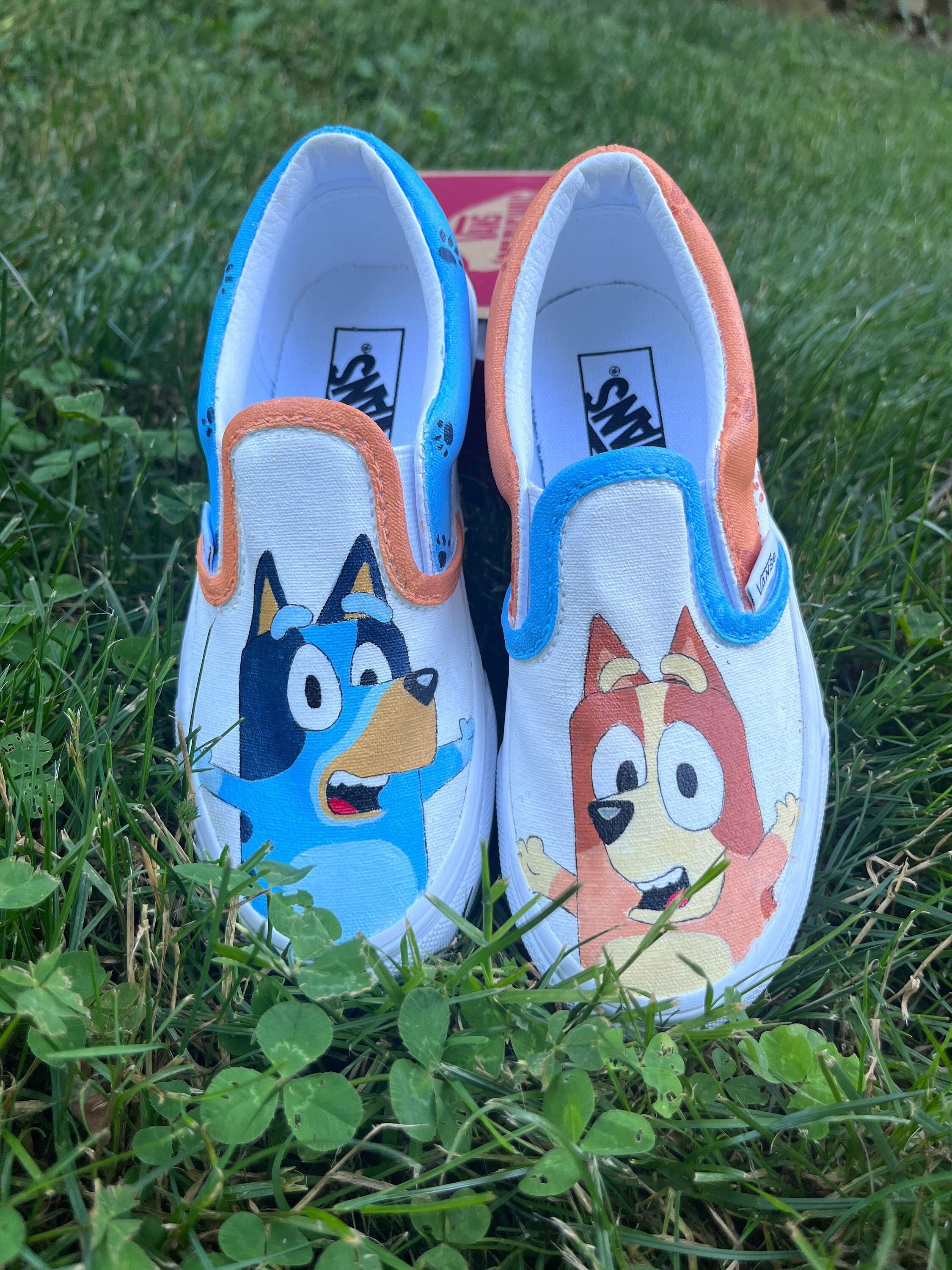 Toddlers and Kids Bluey and Bingo Shoes - Etsy