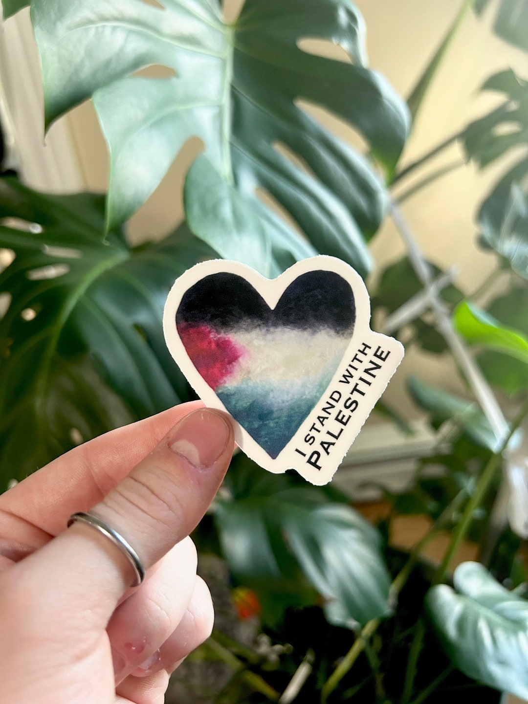 Palestine Heart Sticker - Fundraiser - Etsy