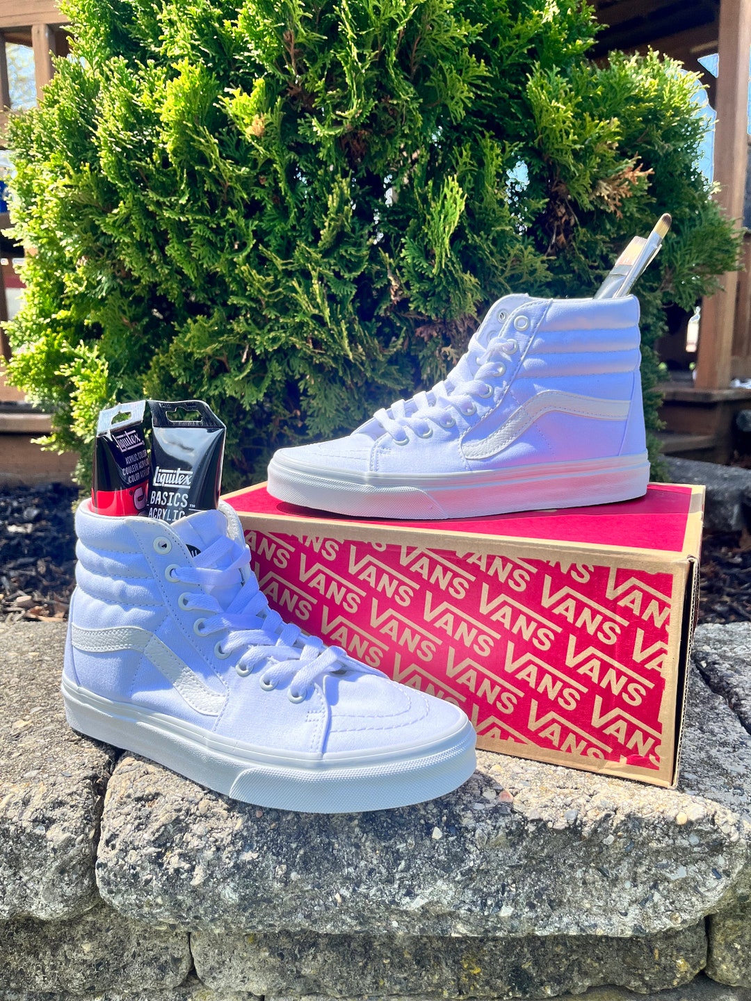 Custom High Top Vans - Handpainted/designed Shoes - Men/women/adult ...