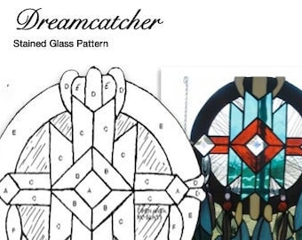 Stained Glass Dream Catcher Pattern - Etsy