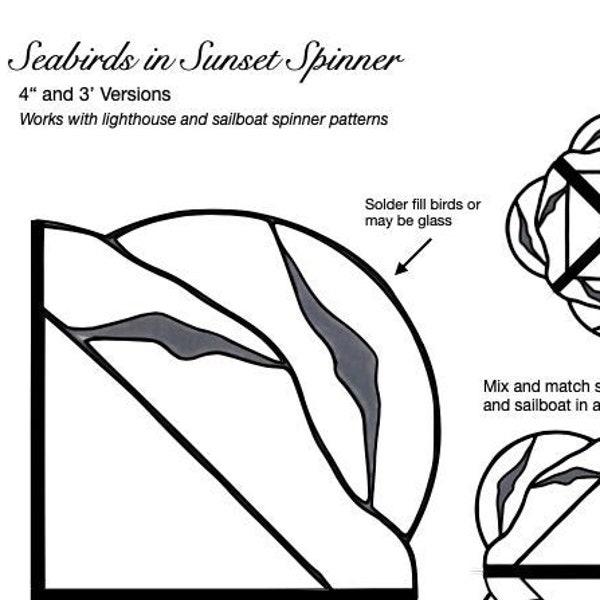 Stained Glass Wind Spinner Pattern - Etsy