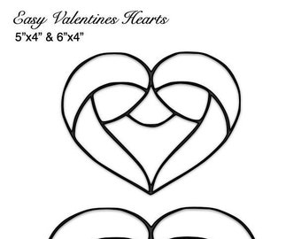 Stained Glass Pattern, Hearts Pattern, Valentine, Instant Download ...