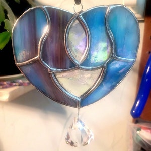 Simple Heart Hanger Stained Glass Pattern - Etsy
