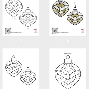 Holy Spirit Christmas Ornament Stained Glass Pattern - Etsy