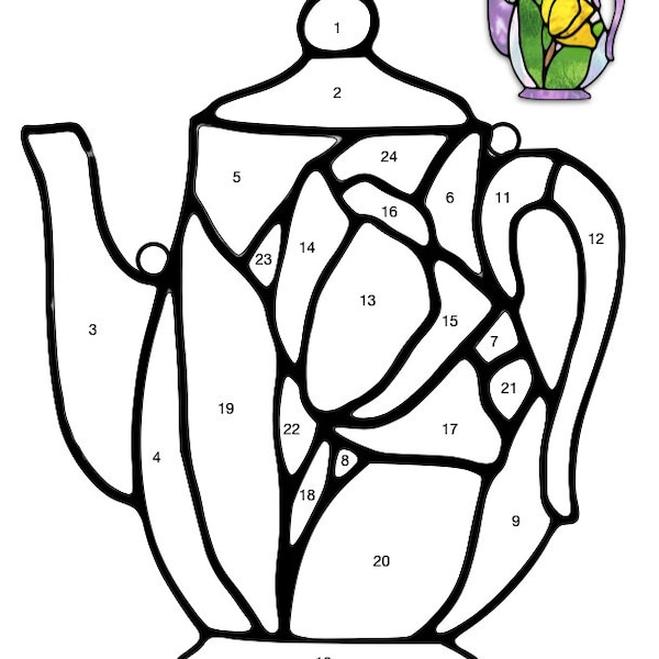 Stained Glass Teapot - Etsy