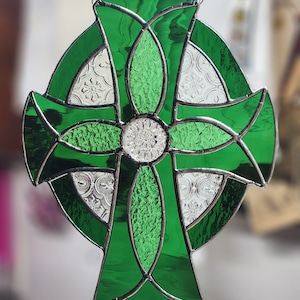 Celtic Cross Stained Glass Pattern PDF - Etsy