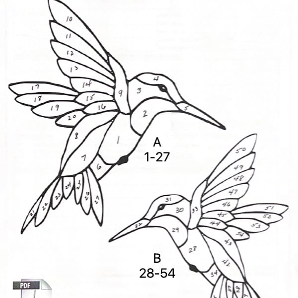 Stained Glass Hummingbird - Etsy