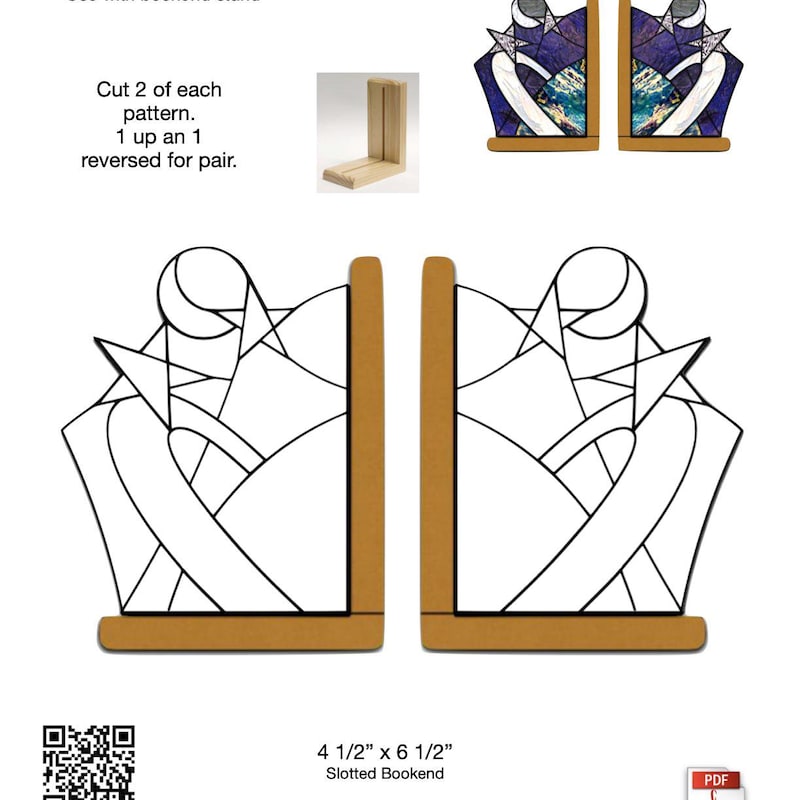 Wood Bookends Pattern - Etsy UK