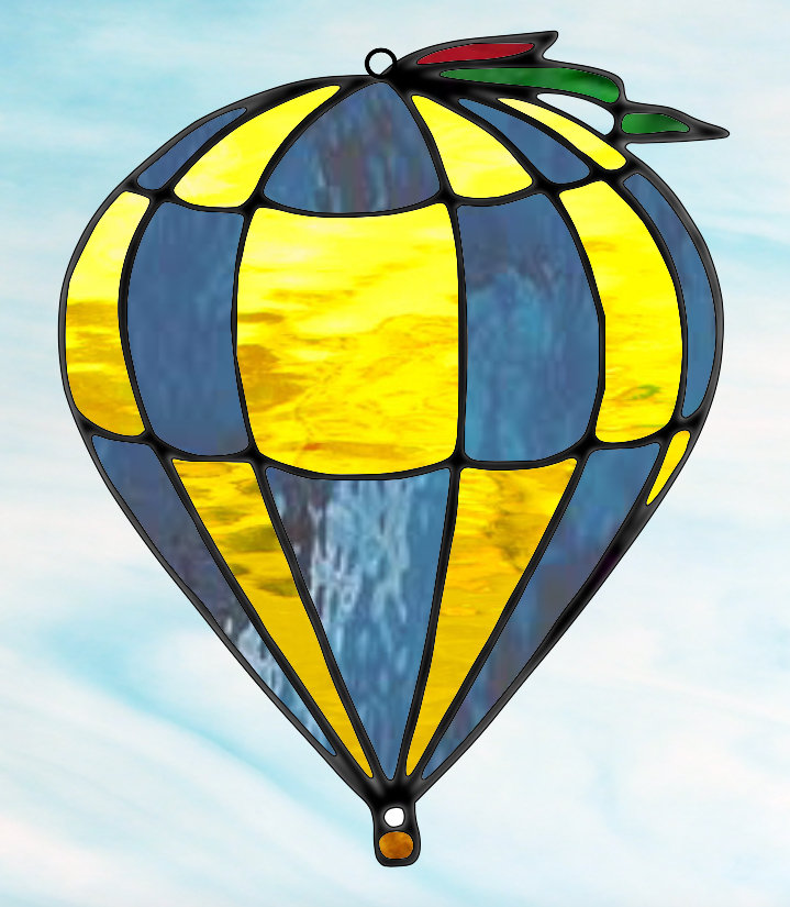 Hot Air Balloon Stained Glass Pattern - Etsy