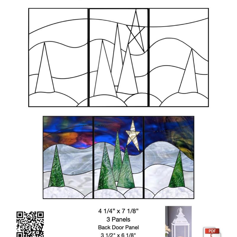 Christmas Stained Glass Tea Light - Etsy