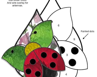 Ladybug Stained Glass Digital Pattern, Digital PDF File, Hobby License ...