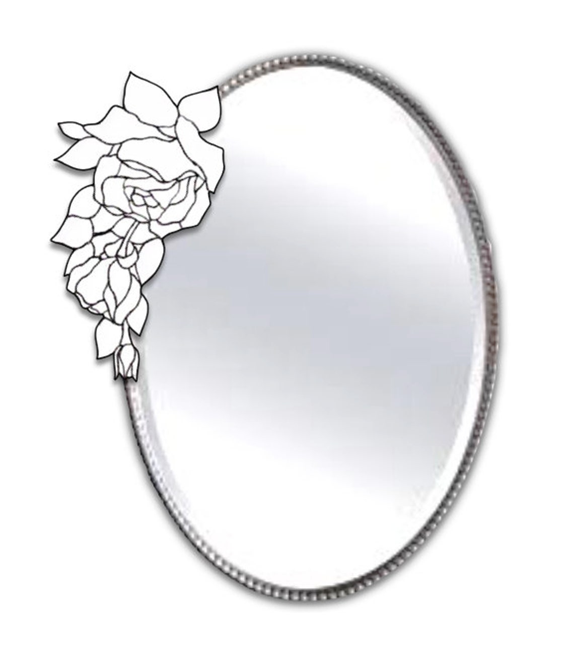 Rose Frame Stained Glass Pattern - Etsy