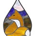 Fox Teardrop Stained Glass Pattern - Etsy