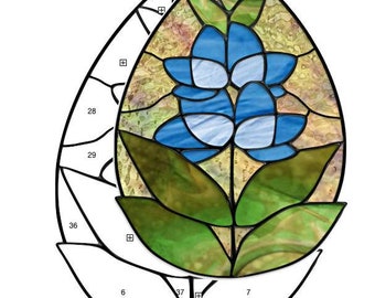 Stained Glass Bluebonnet - Etsy