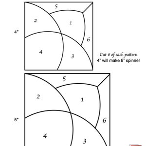 Easy Edwardian Spinner Stained Glass Pattern - Etsy