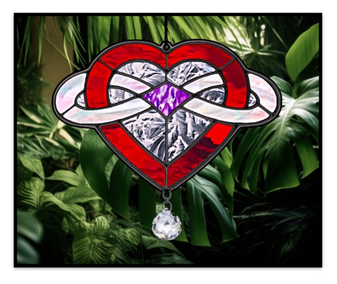 Endless Love Hanger Stained Glass Pattern PDF - Etsy
