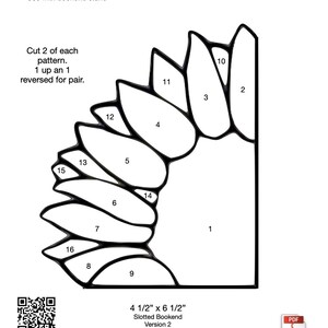 Sunflower Bookends Stained Glass Pattern - Etsy