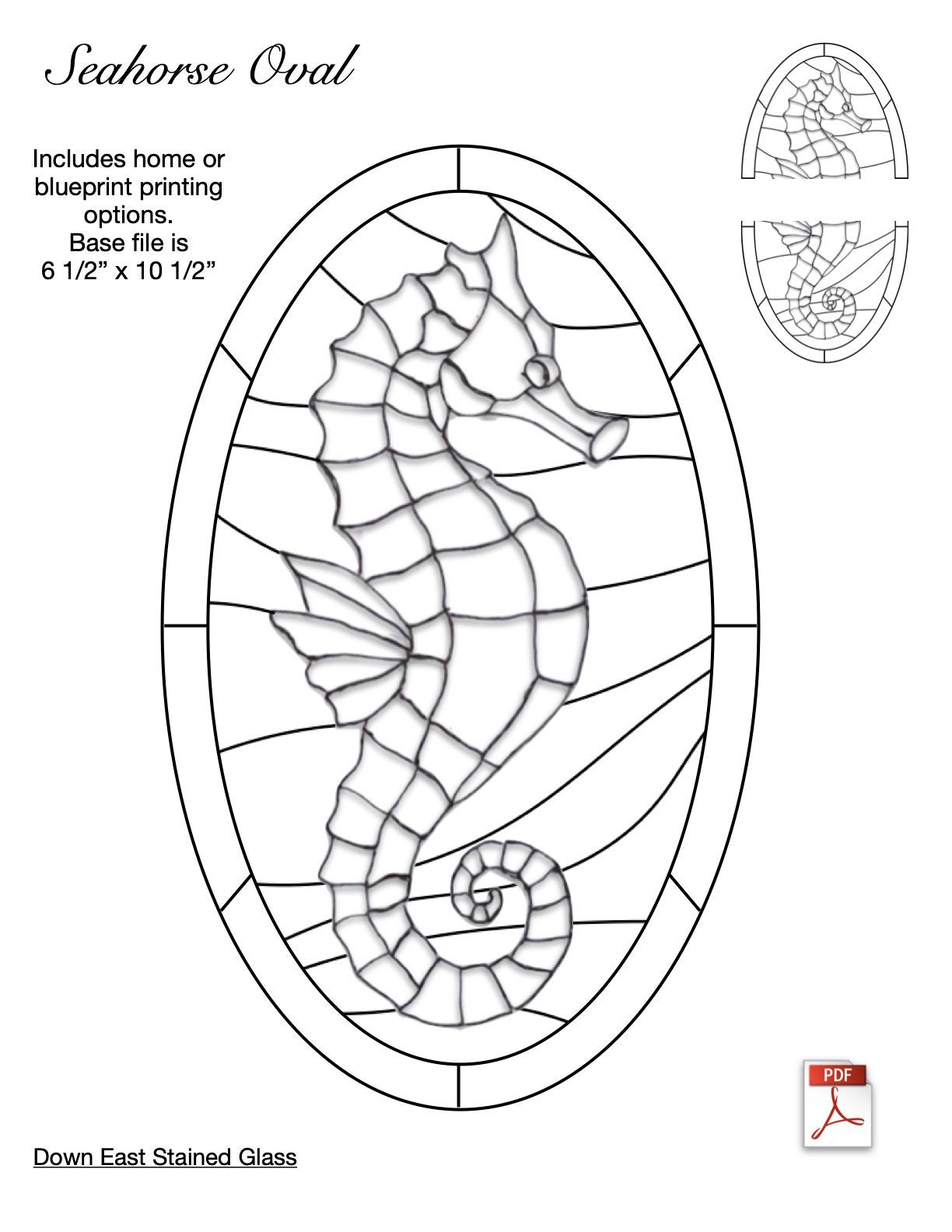 Eel Sea Life Stained Glass Patterns