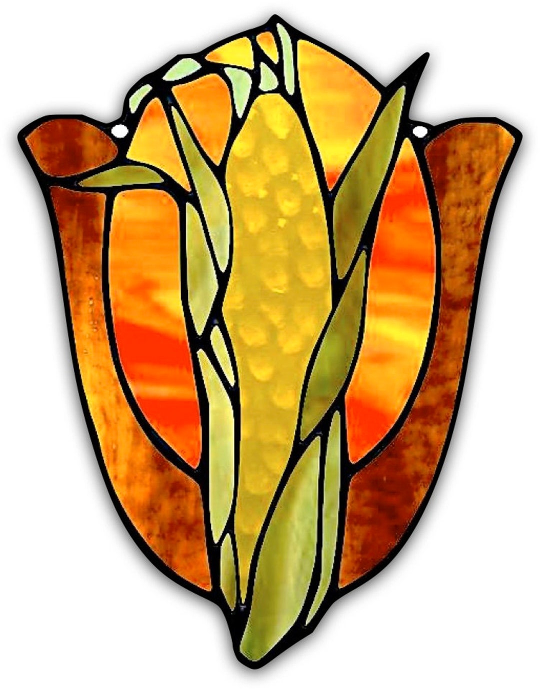 Maize (corn) Thanksgiving Stained Glass Pattern PDF - Etsy