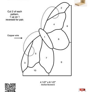 Butterfly Bookends Stained Glass Pattern - Etsy