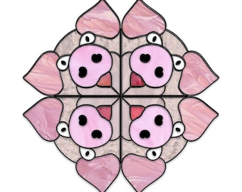 Teacup Pig Stained Glass Pattern - Etsy