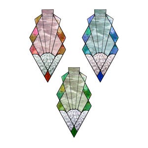 Art Deco Diamonds Stained Glass Pattern - Etsy