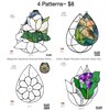 Traditional Bevel Square Stained Glass Spinner Pattern PDF - Etsy