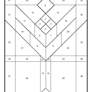 FLW frank Lloyd Wright Window Insert Stained Glass Pattern - Etsy