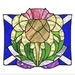 Scottish Thistle Stained Glass Pattern PDF - Etsy