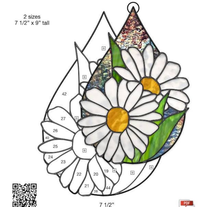 Stained Glass Daisy - Etsy